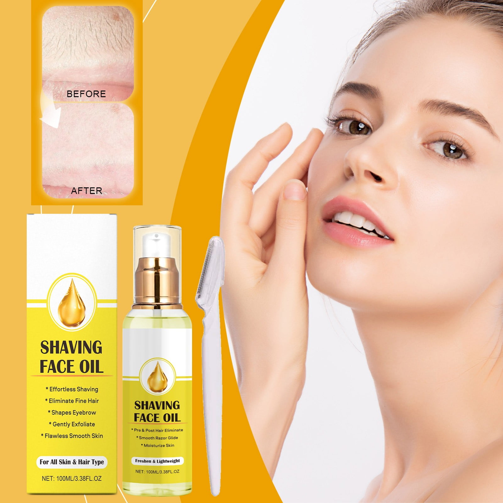 Shaving Oil Multi Functional Lubricating Nourishing Soothing Pre-Shave ...