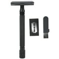 Shaving Razor Double Edge Beard Body Hair Trimmring Portable Long Handle Razor With 5 Blades