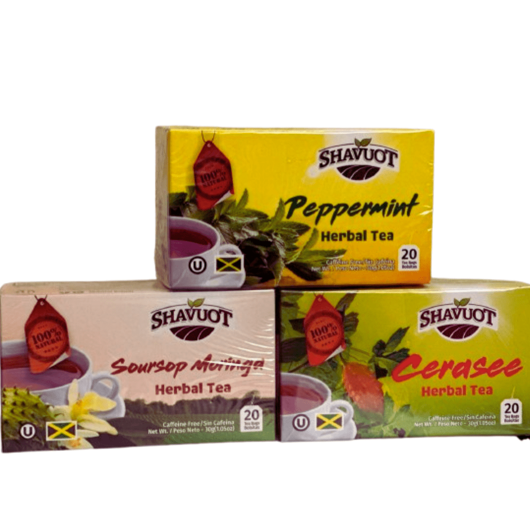Shavuot Kosher Herbal Tea Variety Pack – Soursop & Moringa, Peppermint, Cerasse (60 Tea Bags ...