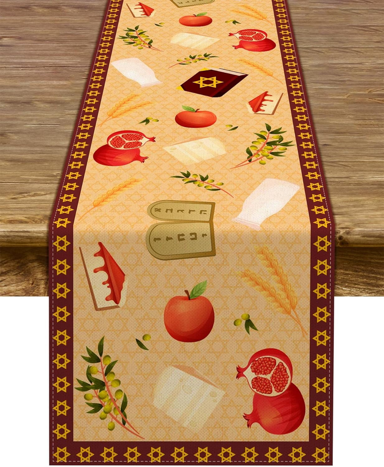 Shavuot Linen Table Runners The Feast of Weeks Jewish Pilgrim Festival ...