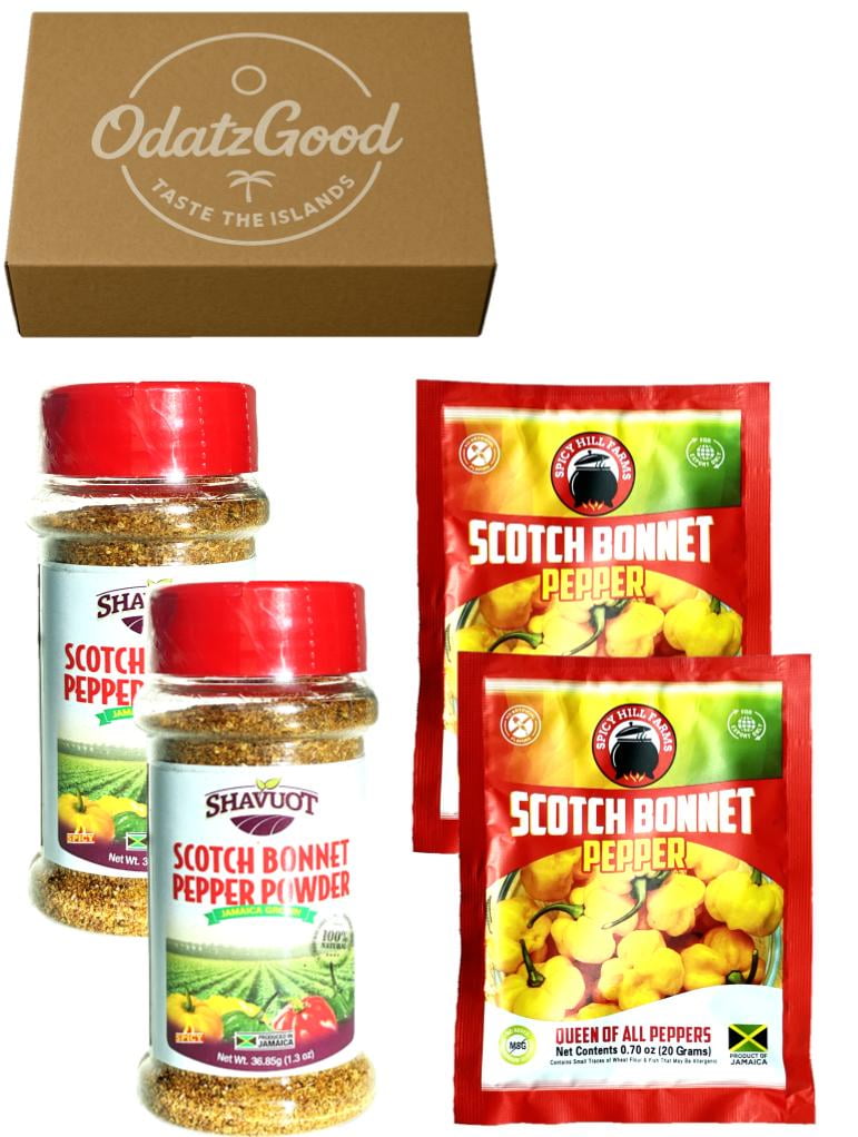 Shavuot & Spicy Hill Scotch Bonnet Pepper Powder 4-Pack – Product of ...