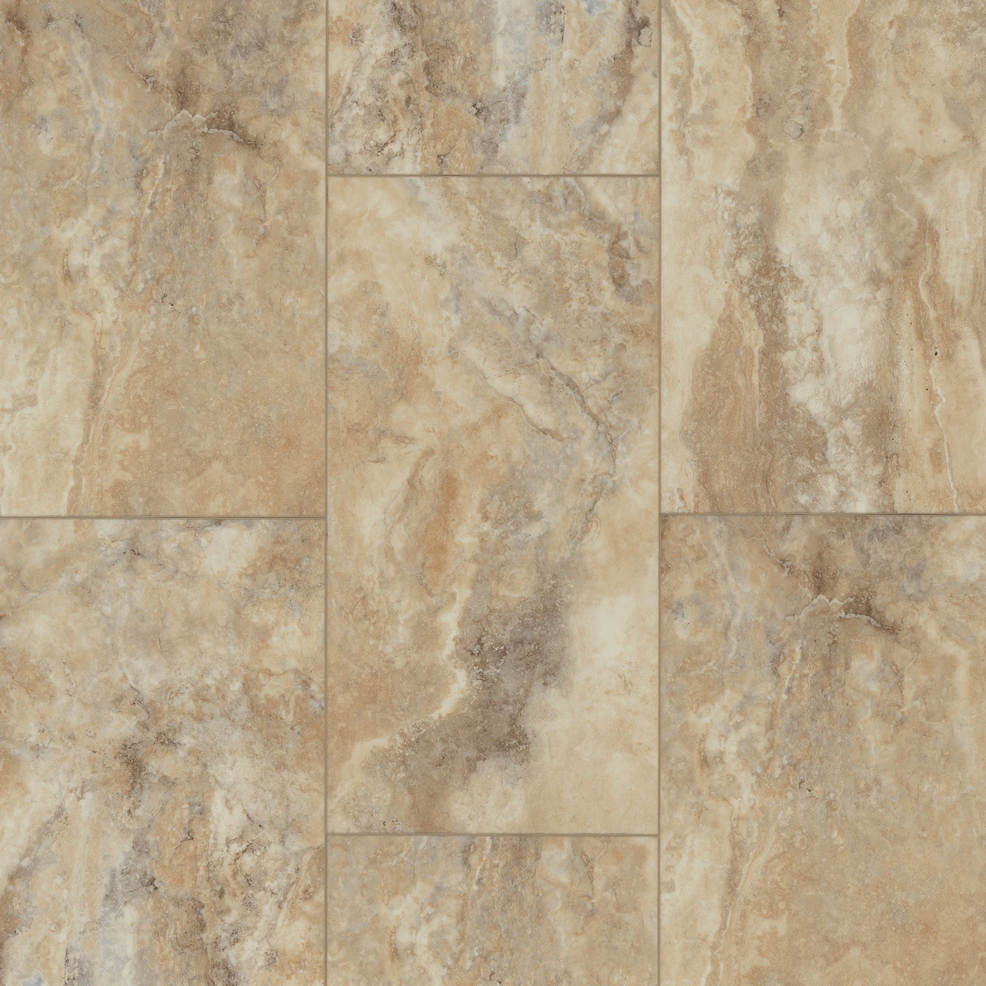 Shaw 1022V Paragon Tile Plus 12" X 24" Smooth Vinyl Flooring - Clay ...
