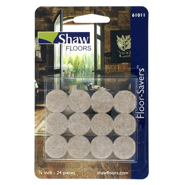 Shaw Floor Savers 3/4 Beige Felt Floor Savers 24 piece - Walmart.com