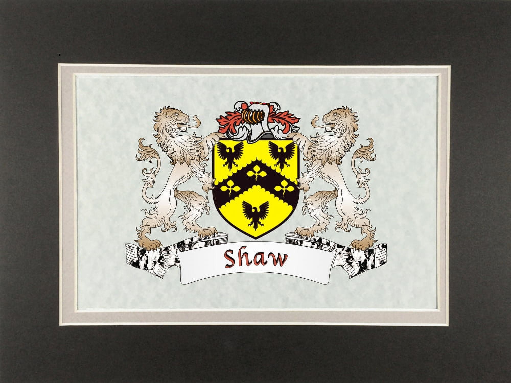 Shaw Irish Coat of Arms Print - Frameable 9" x 12" - Walmart.com