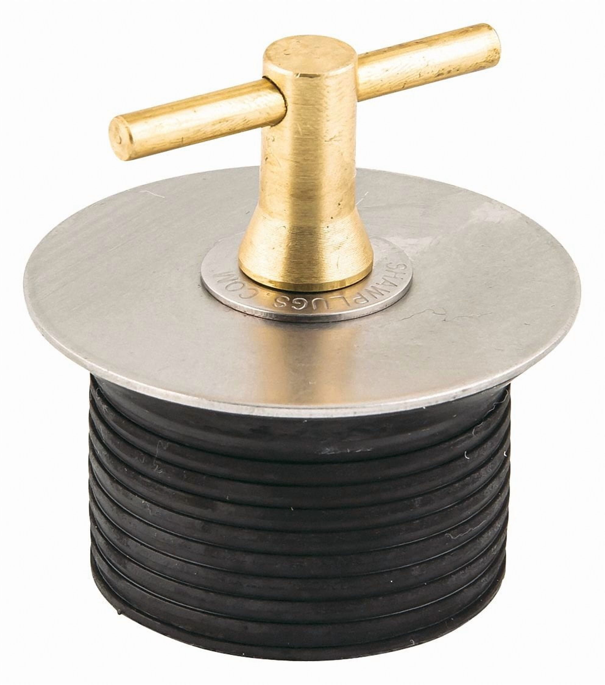 Shaw Plugs 52011 Turn-Tite Expandable Neoprene Rubber Plug with Brass ...