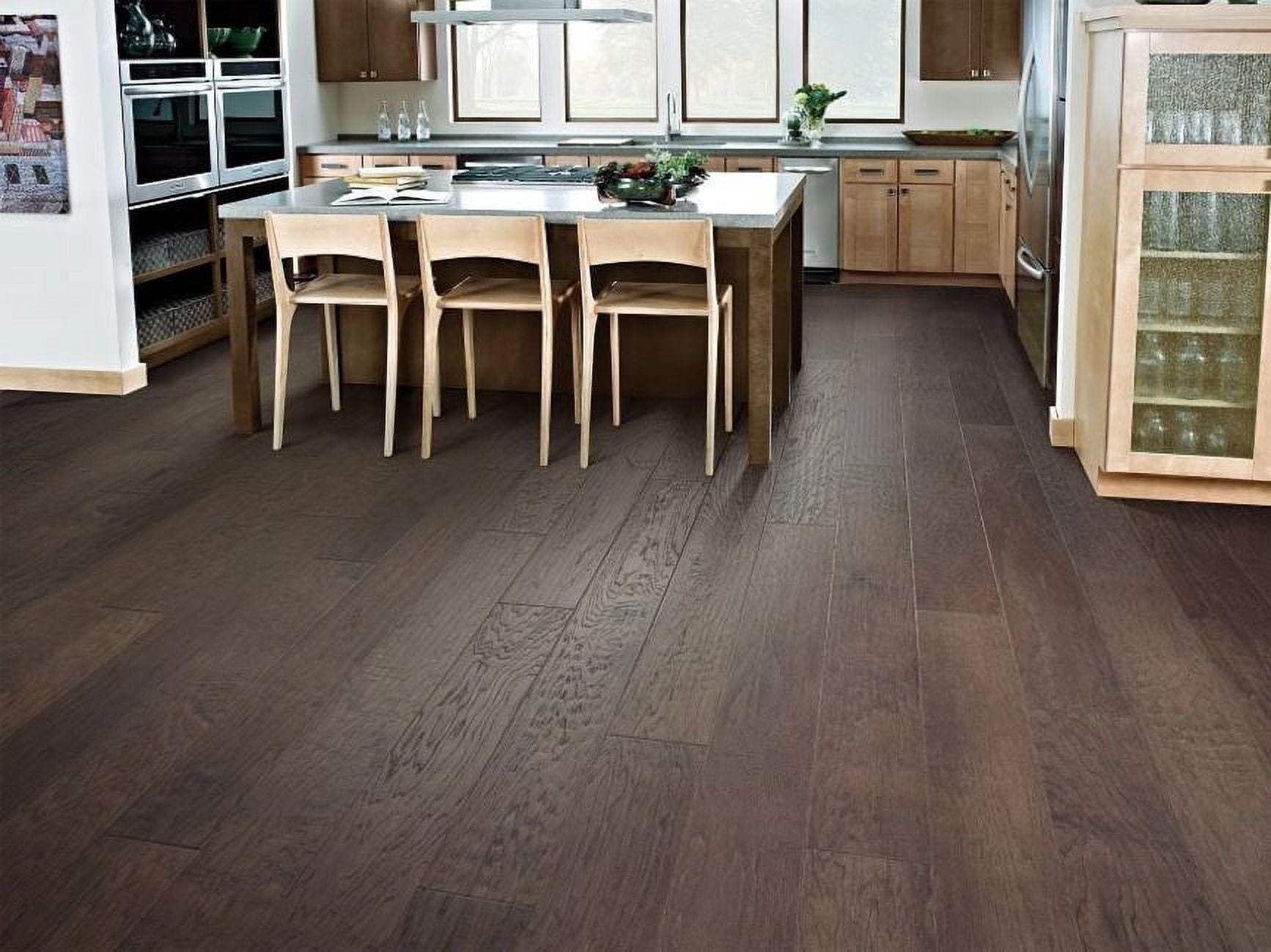 Shaw Sw741 Pebble Hill 6" Wide Handscraped Engineered Hickory Hardwood ...