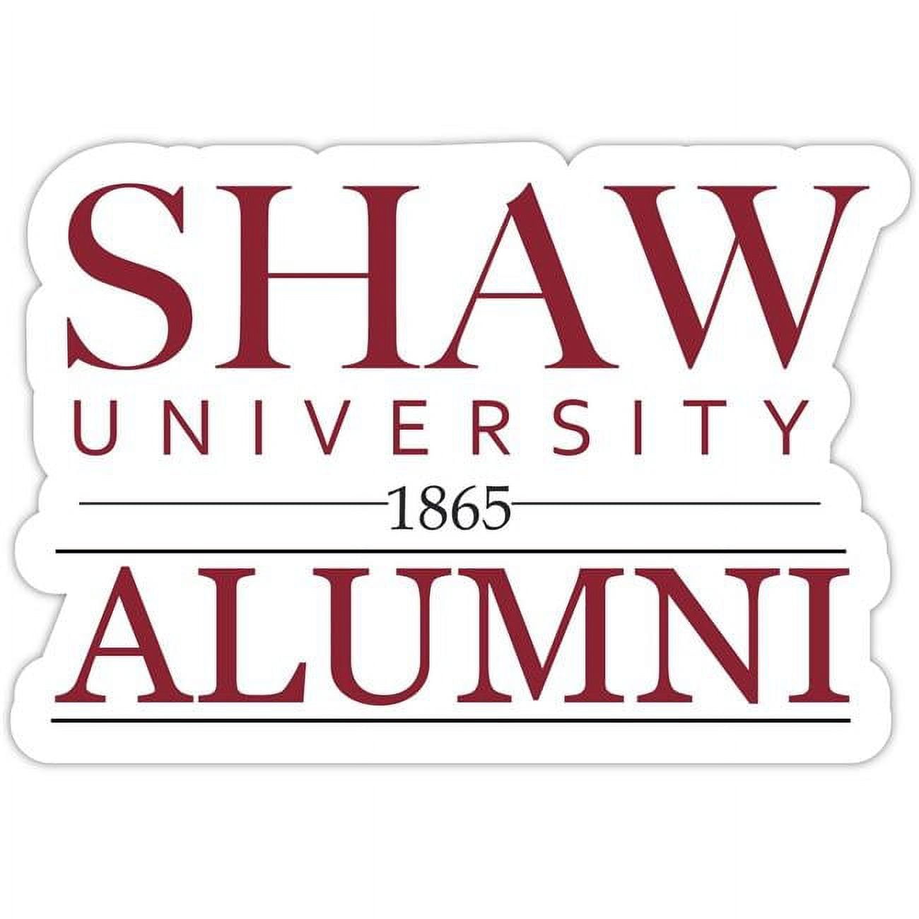 Shaw University Bears 4 in. Laser Cut Alumni Vinyl Decal Sticker - Pack ...