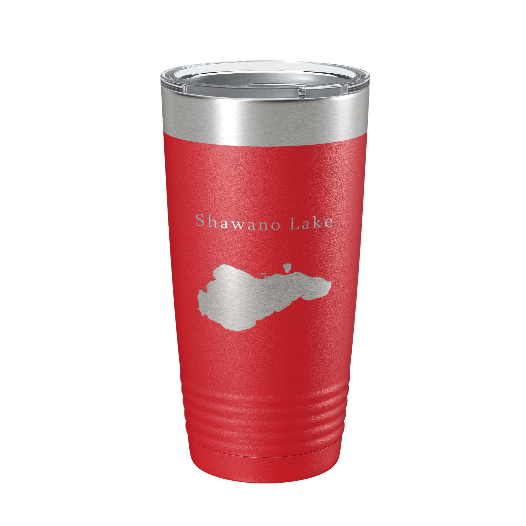 Shawano Lake Map Tumbler Travel Mug Insulated Laser Engraved Coffee Cup ...