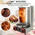 Propane Shawarma Grill Machine, 2 Burner Vertical Broiler, Gas ...