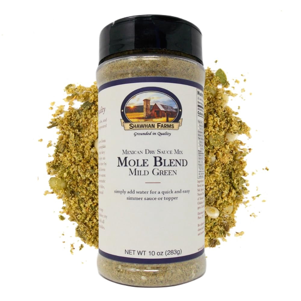 Shawhan Farms Mexican Mole Dry Sauce Mix - Mild Green Blend - All ...