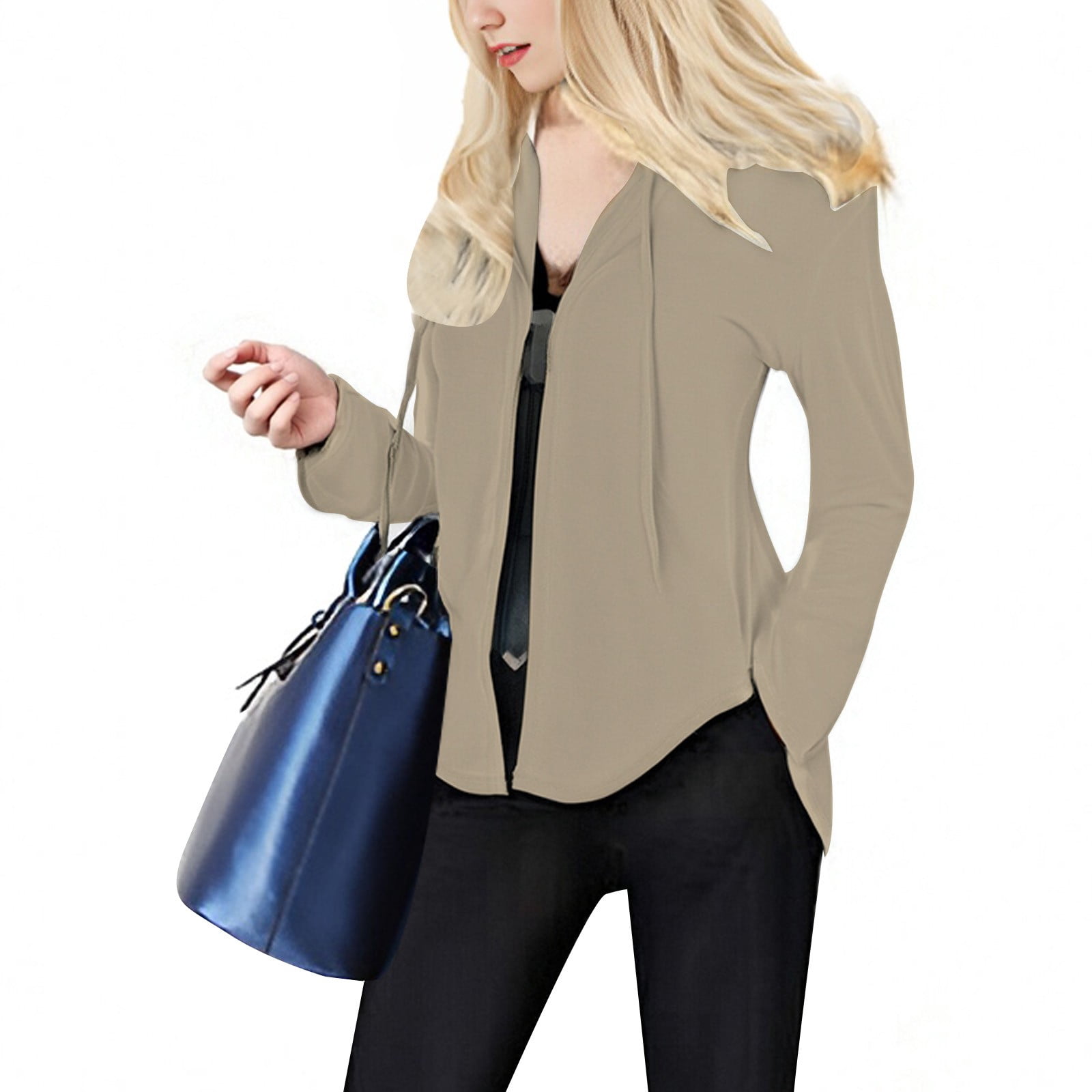 Shawl Collar Jacket, Mid-Length Shawl Jacket, Loose, Thin Sun Cardigan ...