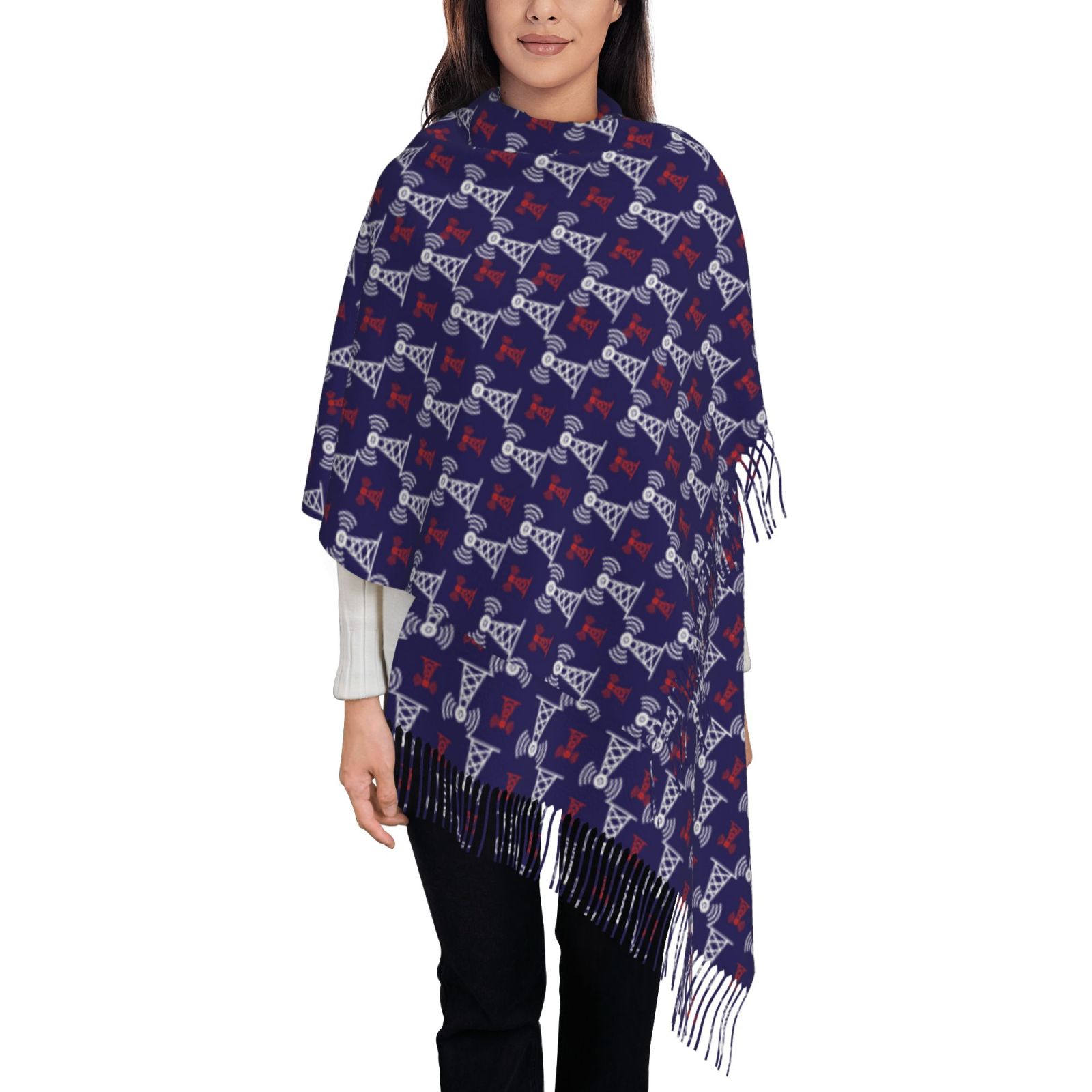 Shawl Wraps for Women - Cell Tower Imitation Pashmina Shawls and Wraps ...