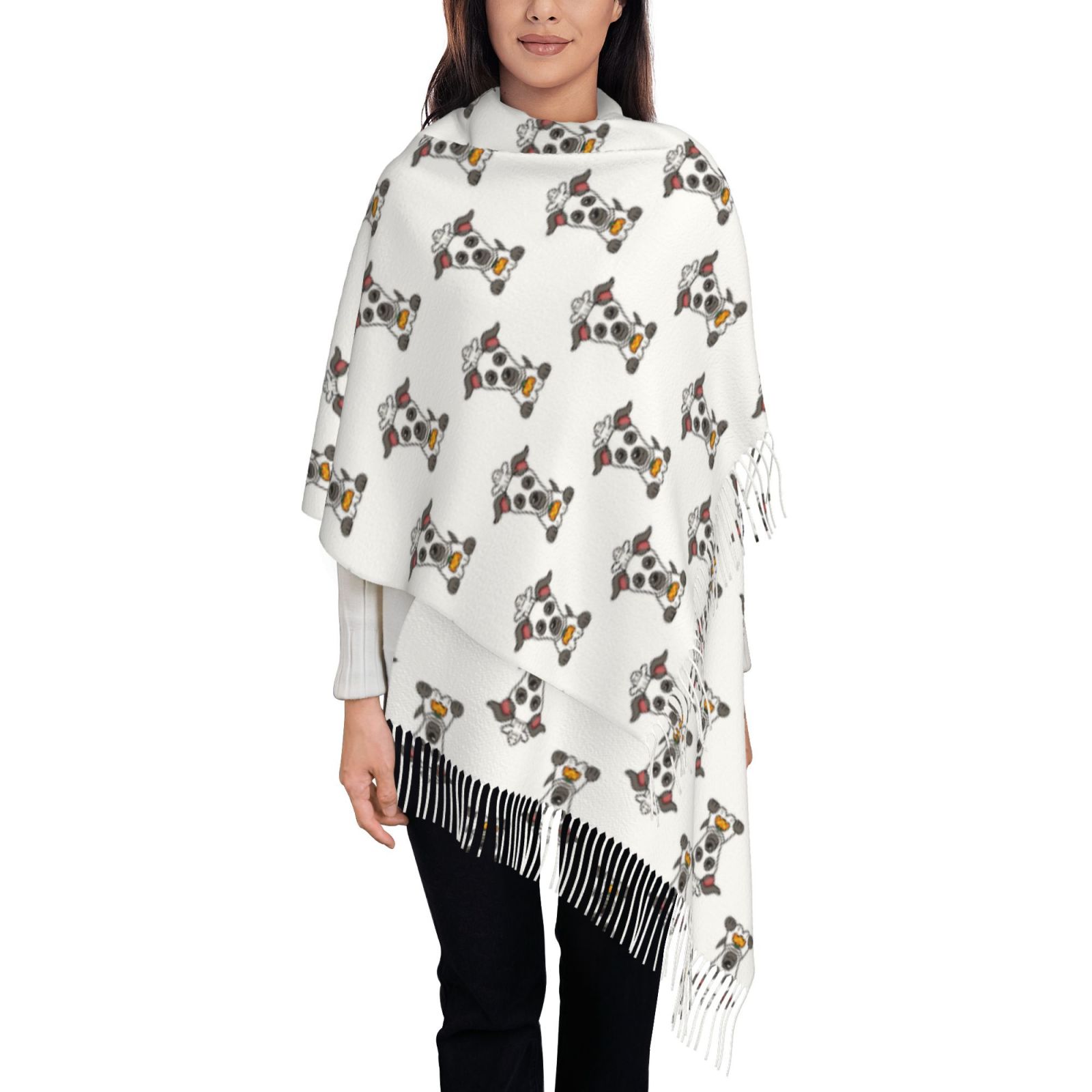 Shawl Wraps for Women - Cute Dog Puppy Paradise Imitation Pashmina ...