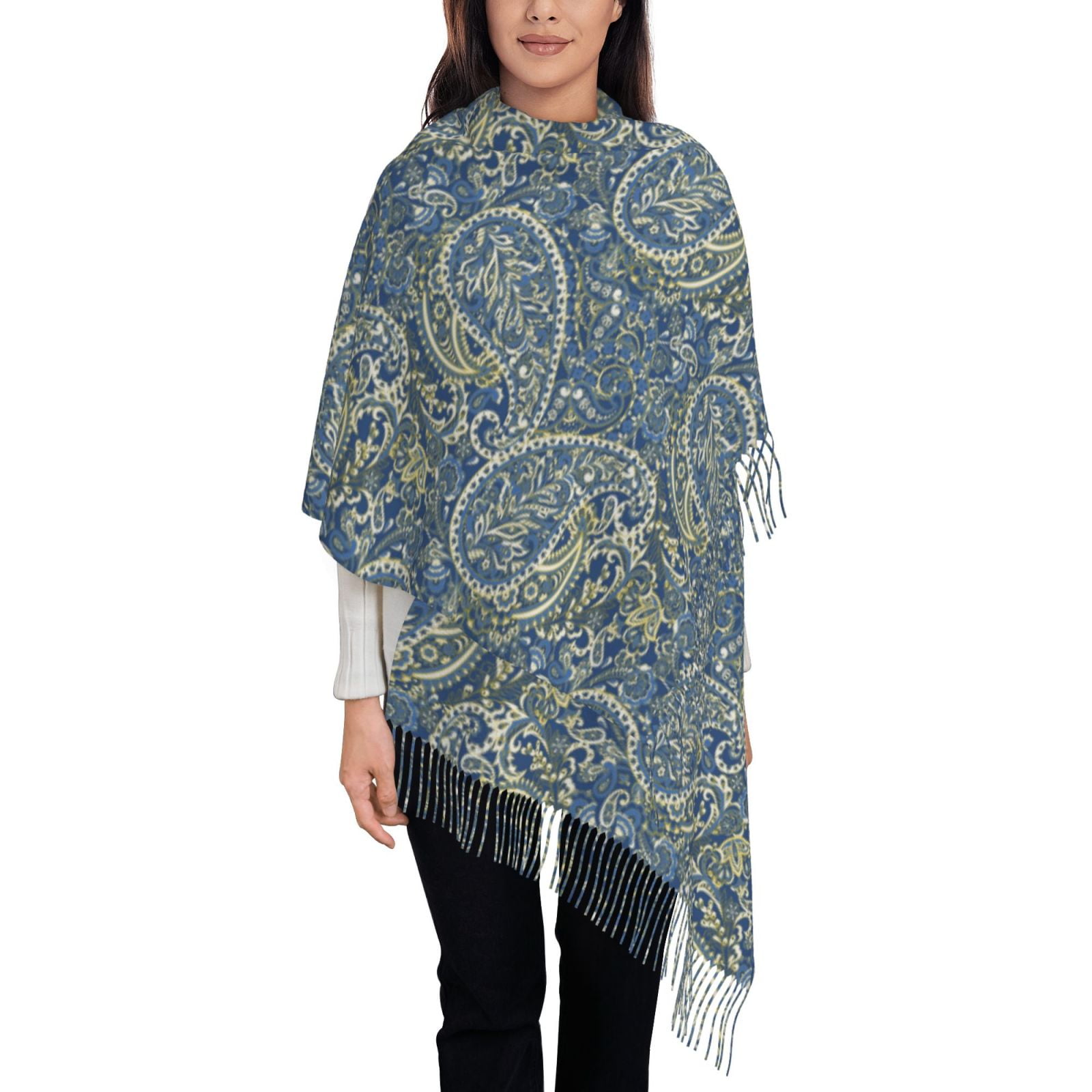 Shawl Wraps for Women - Paisley Print No.J97 Imitation Pashmina Shawls ...