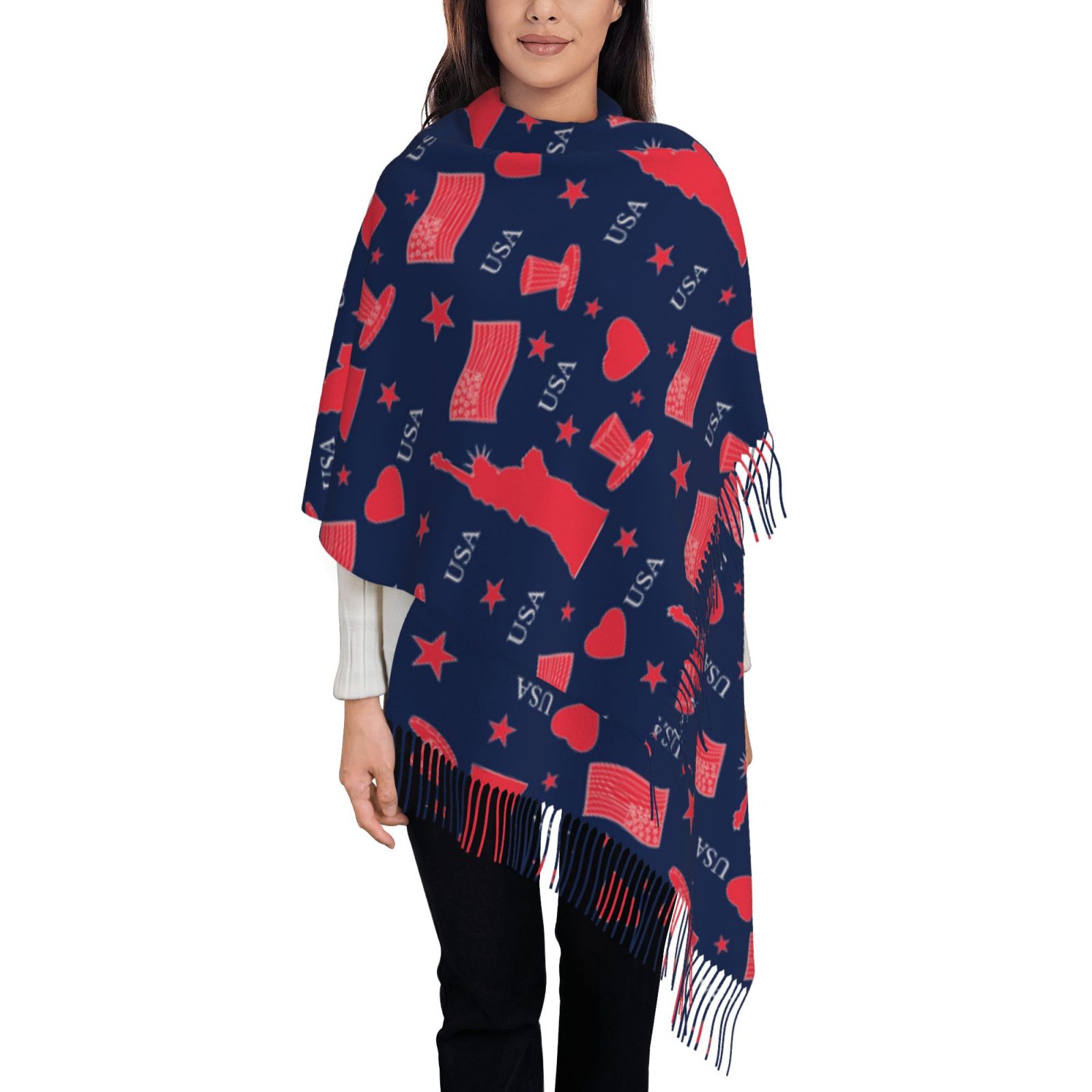 Shawl Wraps for Women - The Statue Of wings Imitation Pashmina Shawls ...