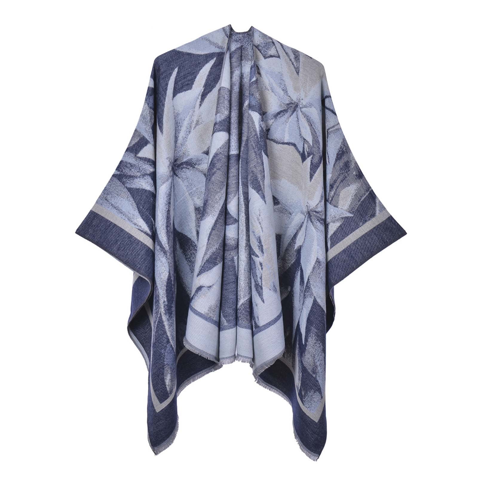 Shawl Wraps for Women Plus Size Elegant Winter Open Front Scarf Poncho ...