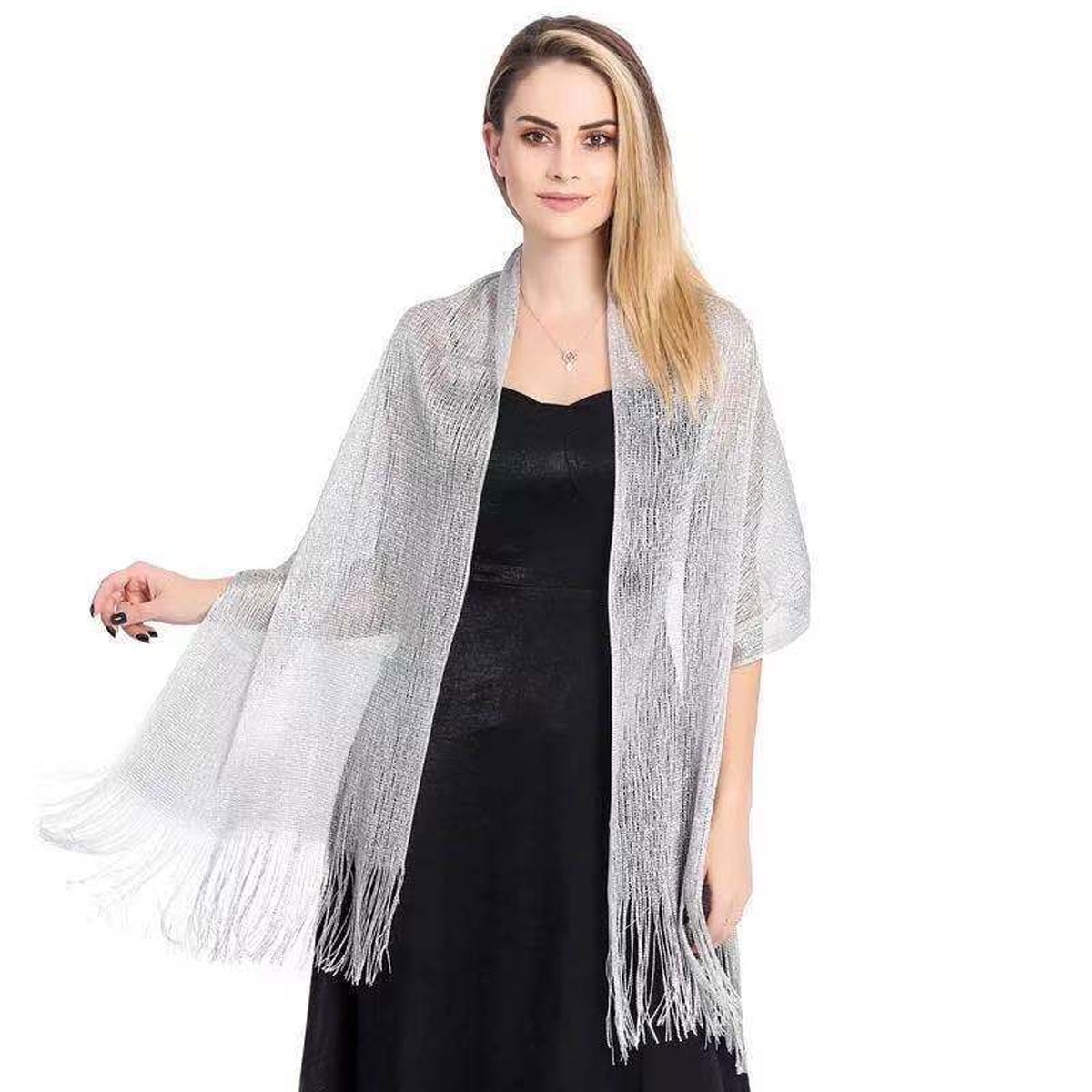 Shawls and Wraps for Evening Dresses, Glitter Shawls for Women ...