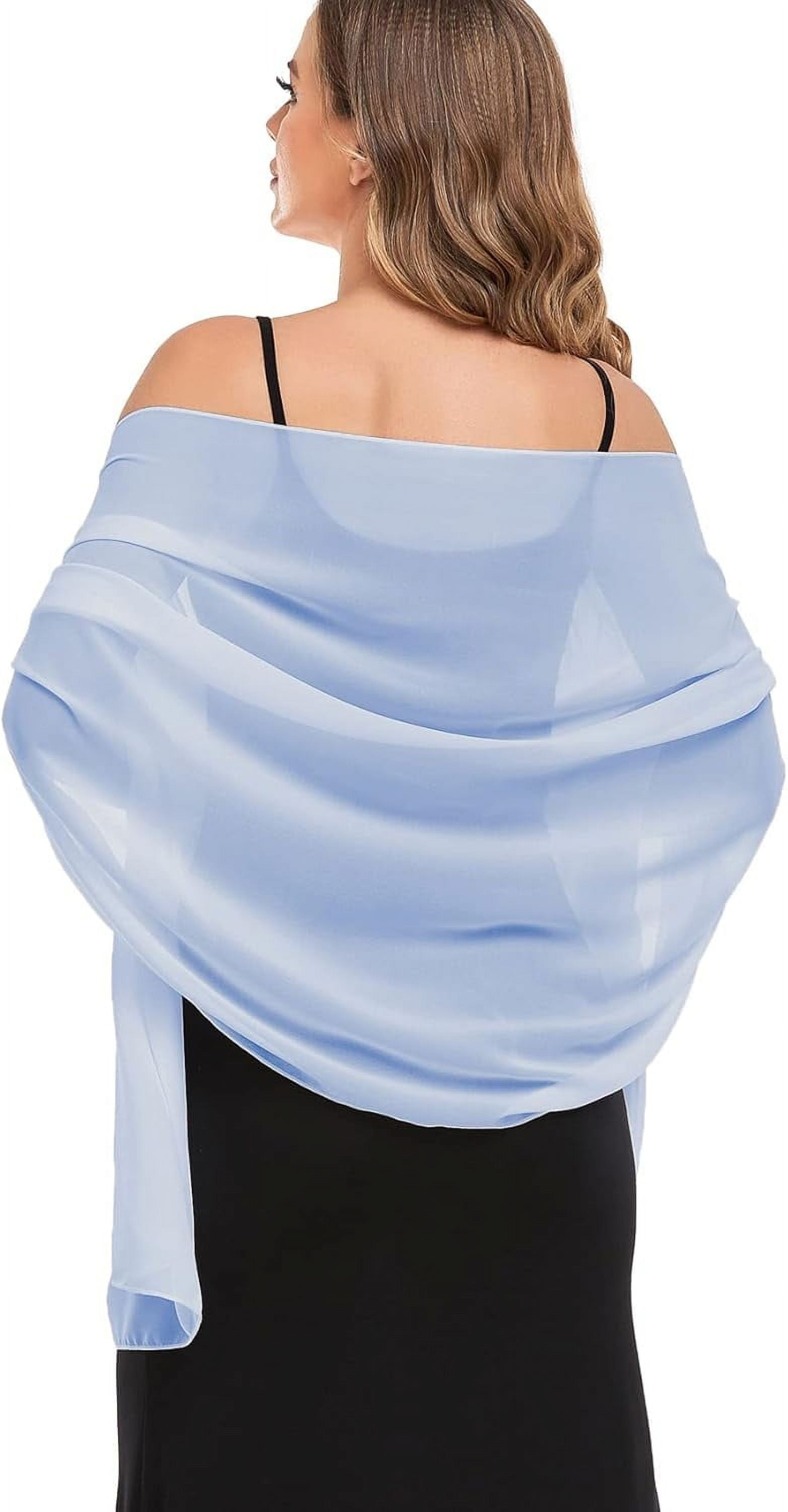 Shawls and Wraps for Evening Dresses Sheer Chiffon Women Elegant Soft ...