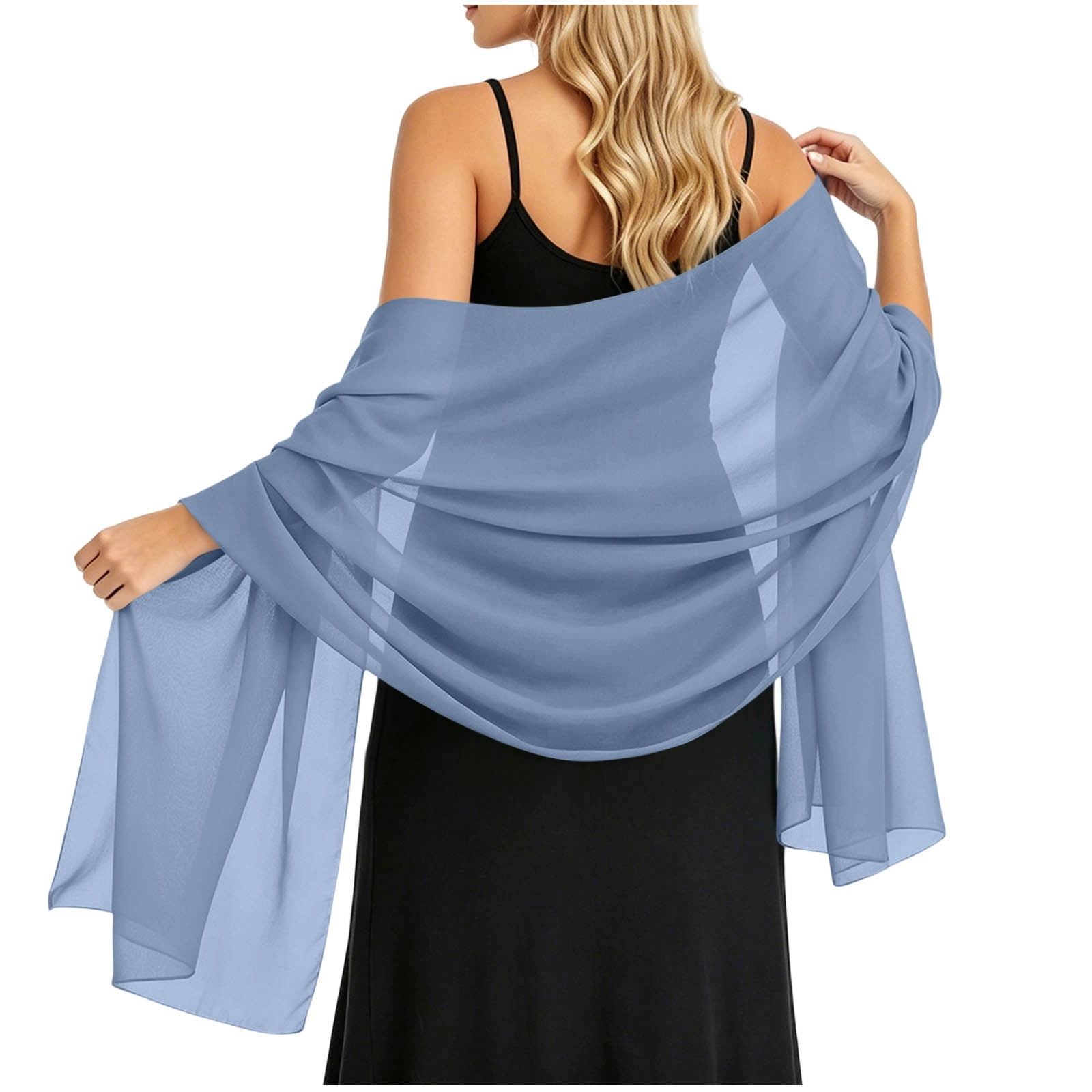 Shawls and Wraps for Evening Dresses Sheer Chiffon for Women Elegant ...
