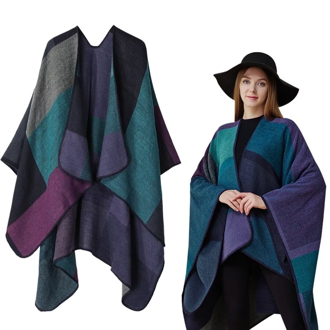 Shawls for Women Ponchos Scarf Womens Shawls and Wraps Cape Coat Open ...