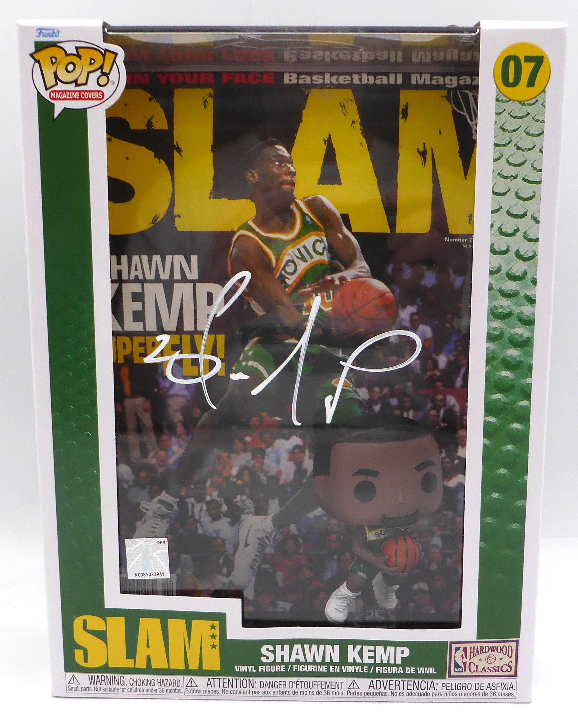 Shawn Kemp Autographed Funko POP Figurine With SLAM Magazine Seattle ...