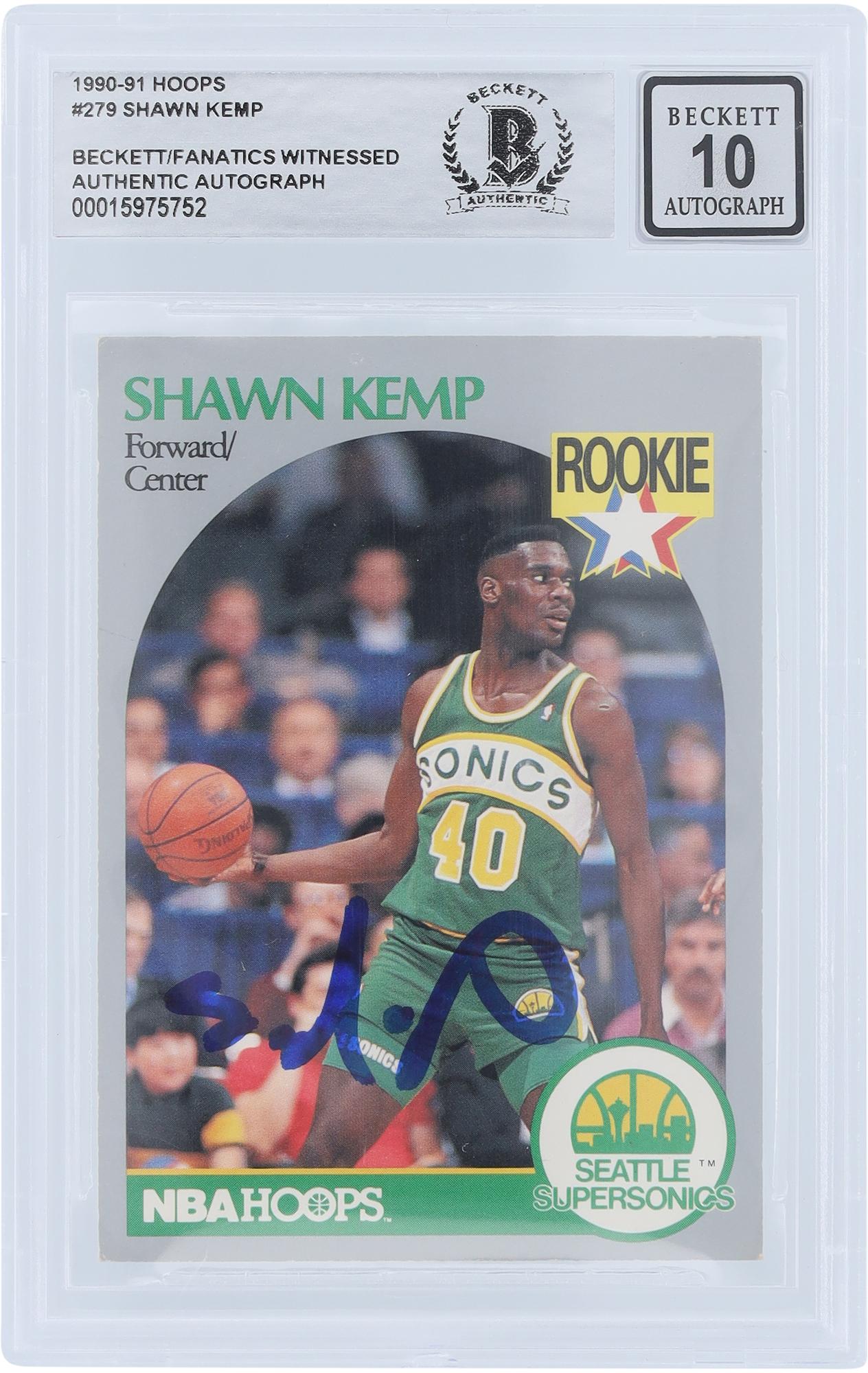 Shawn Kemp Autograph