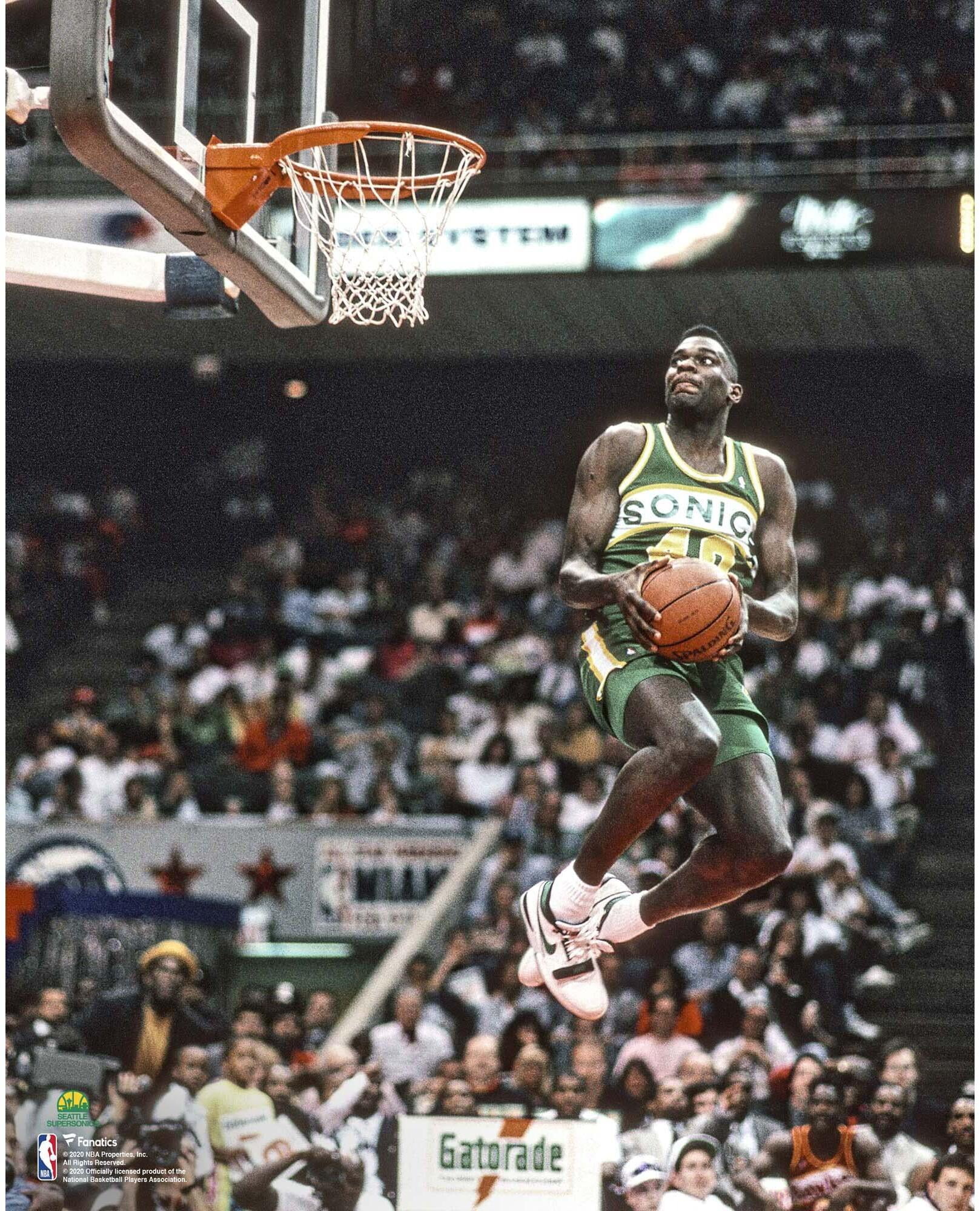 Shawn Kemp Seattle Supersonics NBA All-Star 1990 Slam Dunk Contest ...