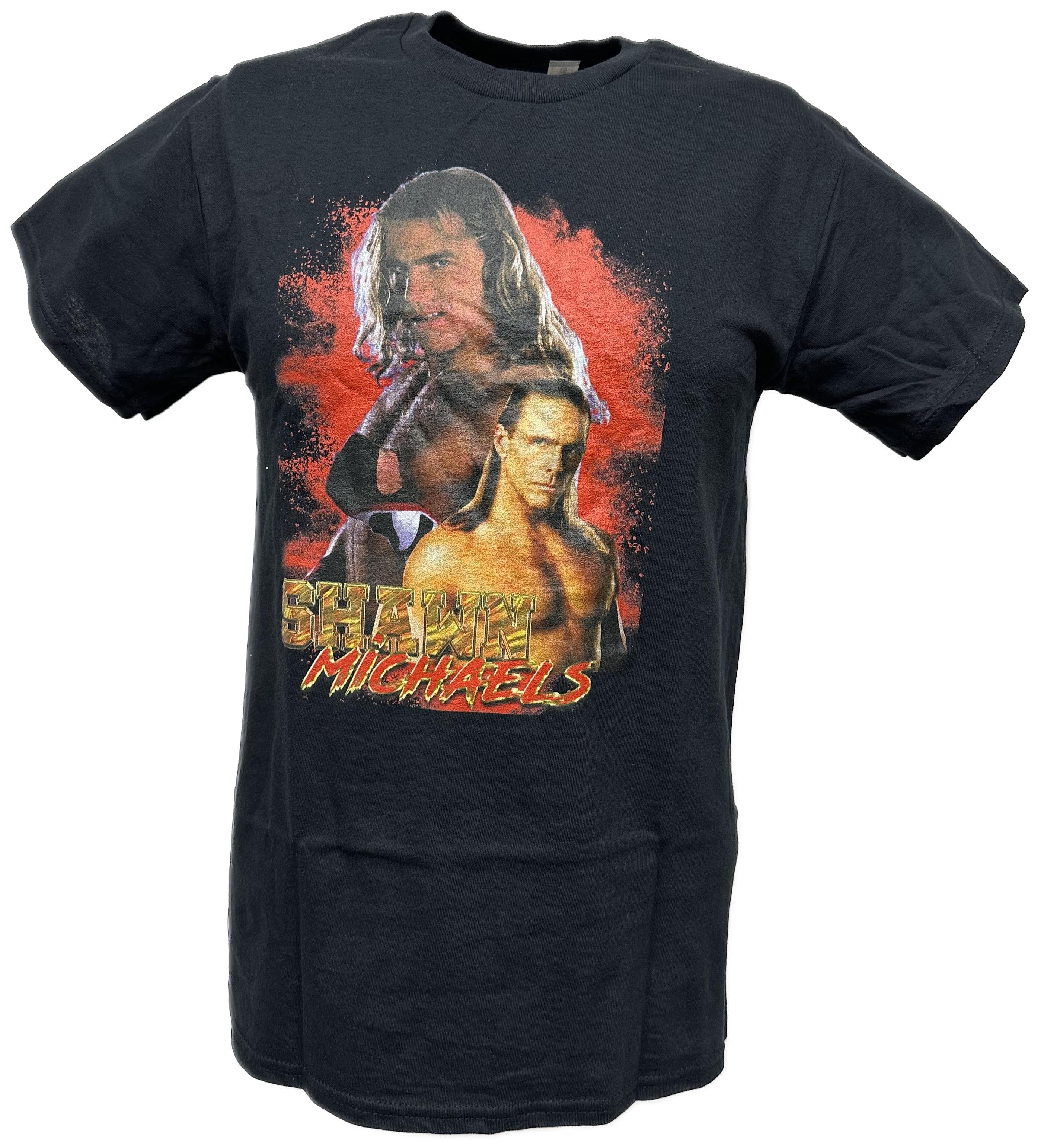 Shawn Michaels HBK Double Pose WWE Mens Black T-shirt - Walmart.com