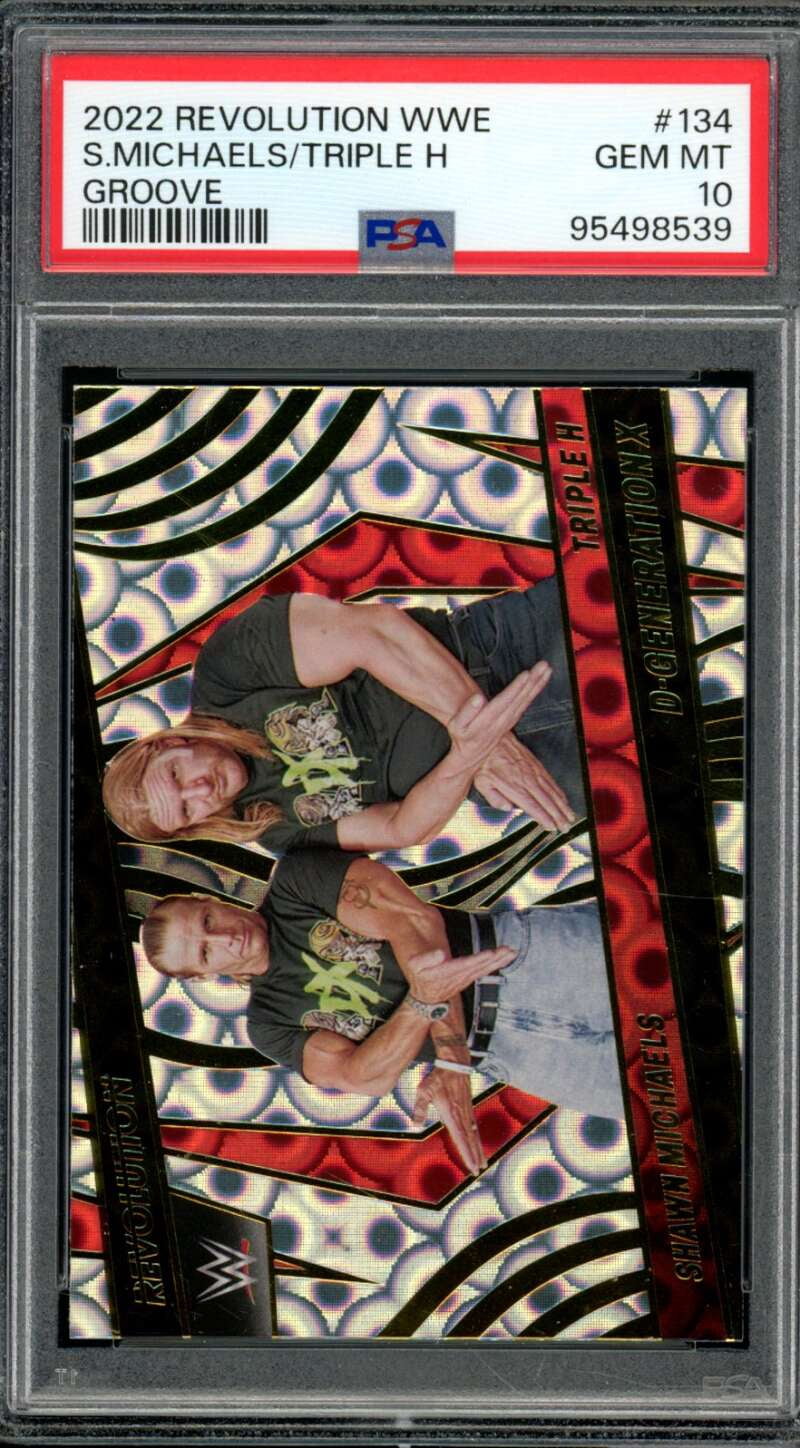 Shawn Michaels/Triple H Card 2022 Revolution WWE Groove (pop 1) #134 ...