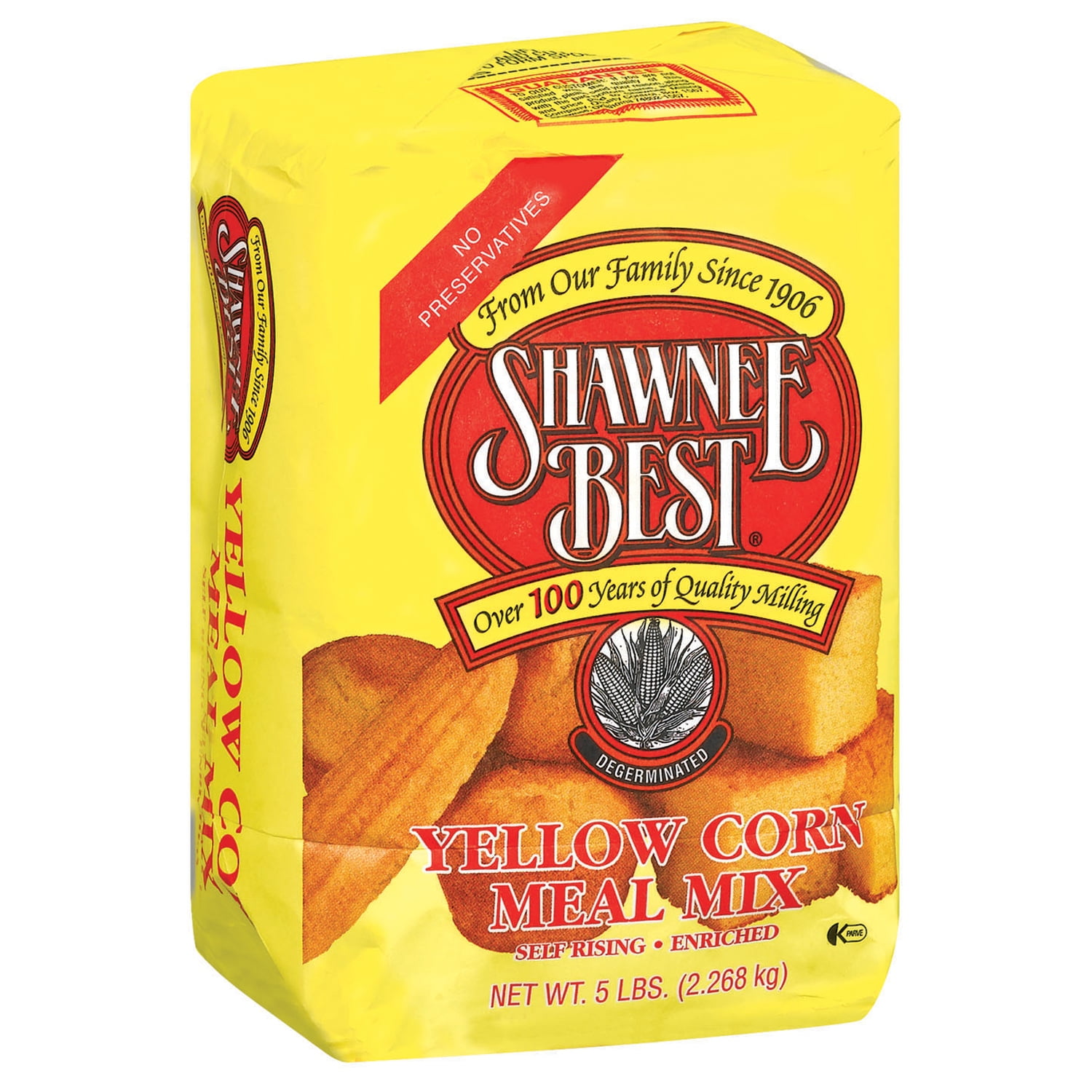 Shawnee Best® Yellow Degerminated Self Rising Enriched Corn Meal Mix, 5 ...
