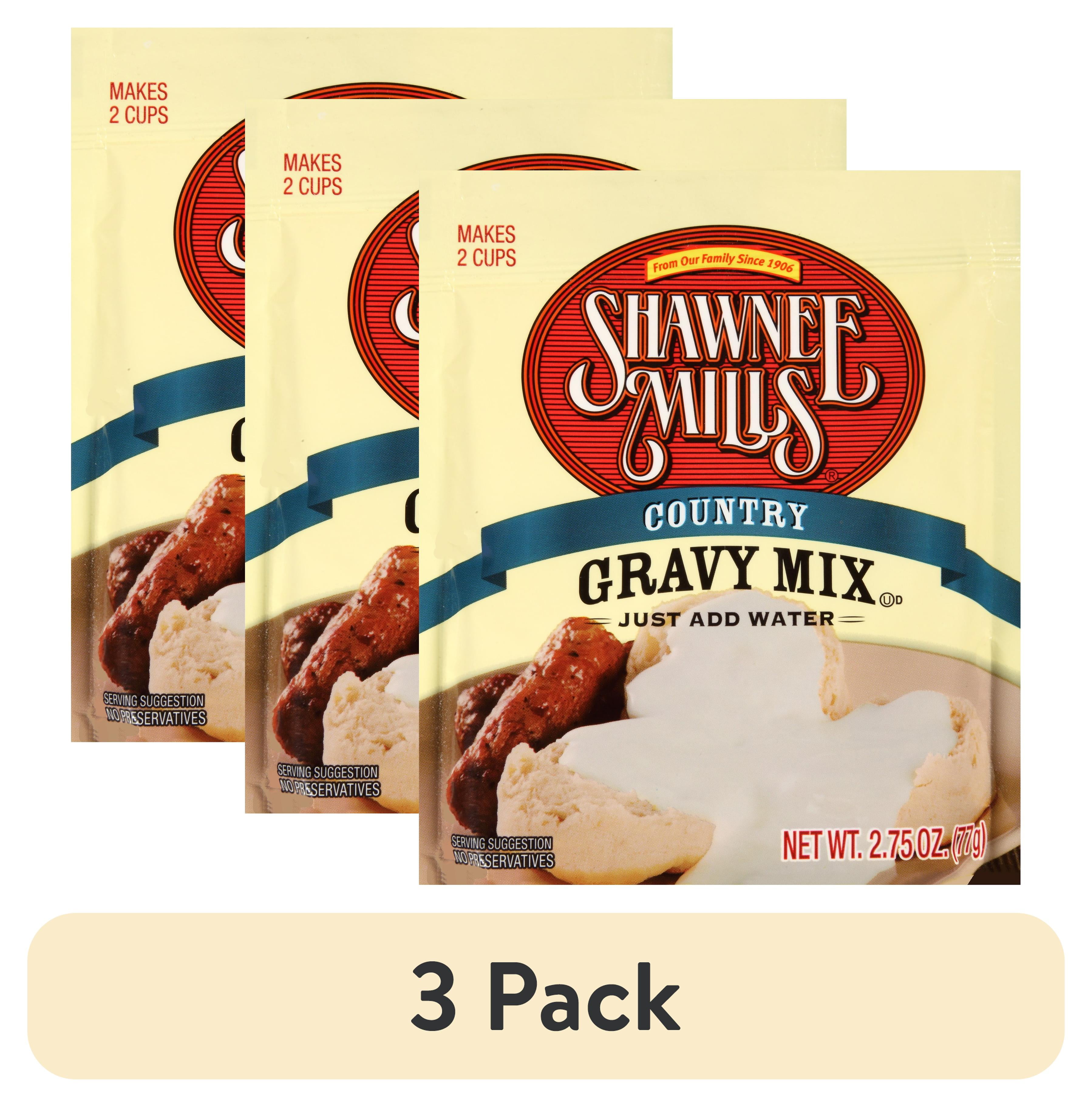 (3 pack) Shawnee Mills® Country Gravy Mix 2.75 oz. Pouch - Walmart.com