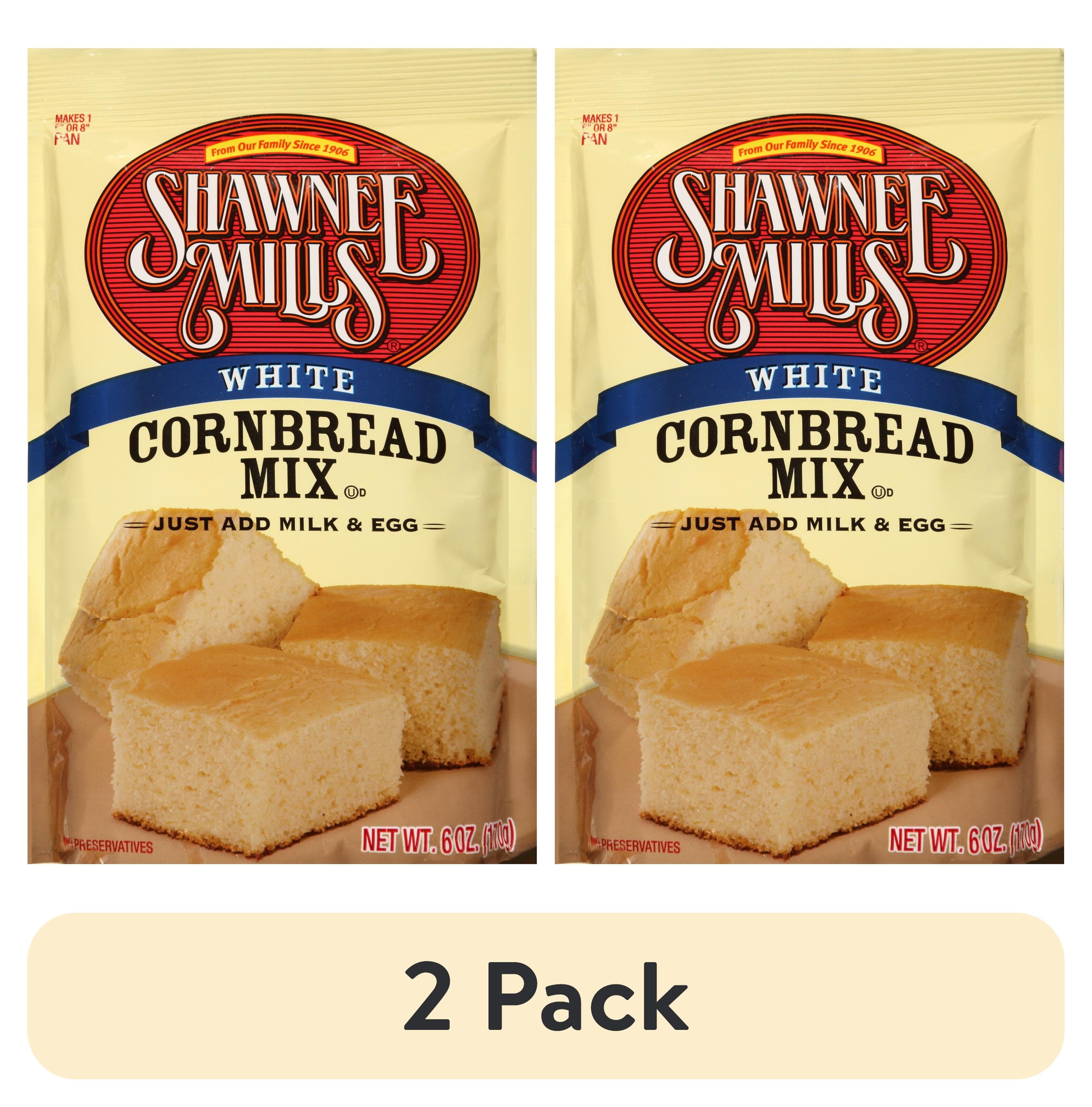 (2 pack) Shawnee Mills® White Cornbread Mix 6 oz. Pouch - Walmart.com
