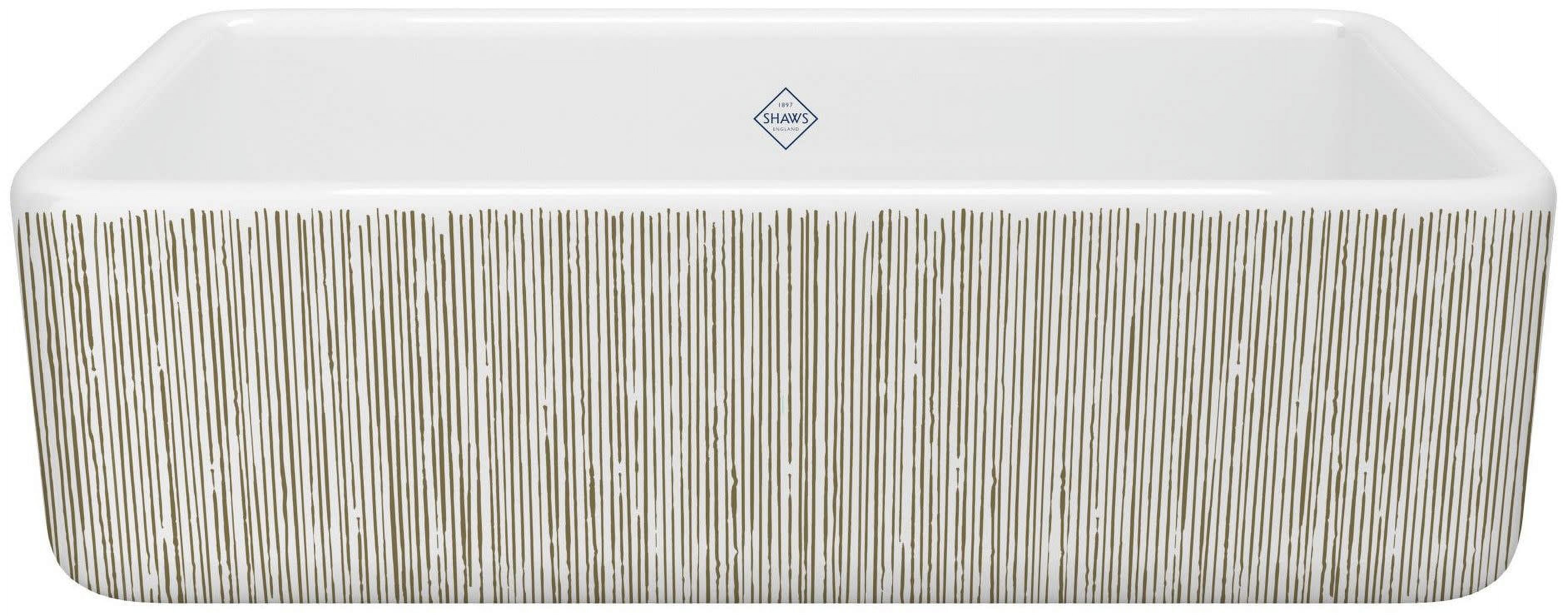 Shaws Rc3318wh Lancaster 33" Farmhouse Single Basin Fireclay Kitchen ...