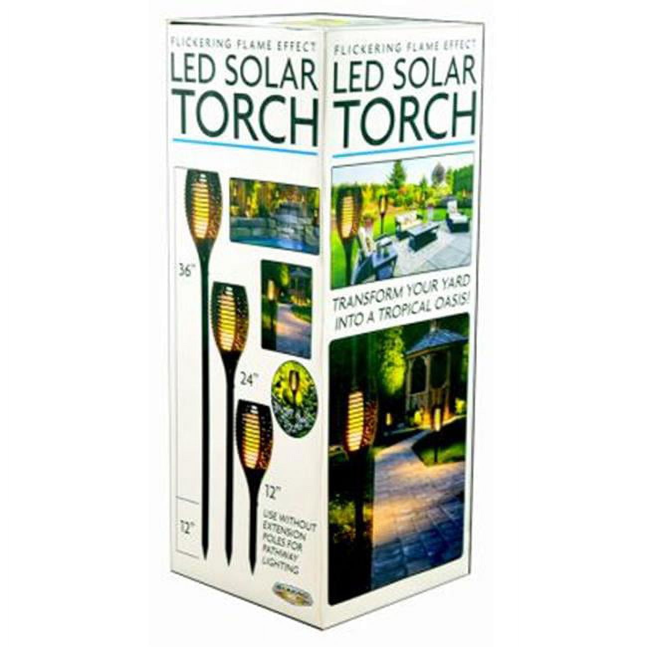 Shawshank Ledz 247604 LED Solar Torch Can - Walmart.com