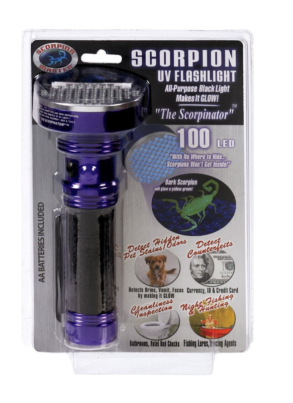 Shawshank Ledz 900212 100 LED UV Blacklight Flashlight - Walmart.com