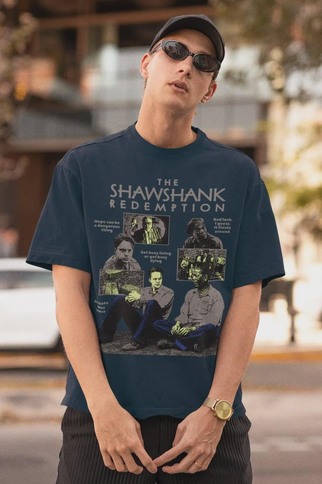 Shawshank Redemption T-Shirt - Retro Movie Tee - Walmart.com