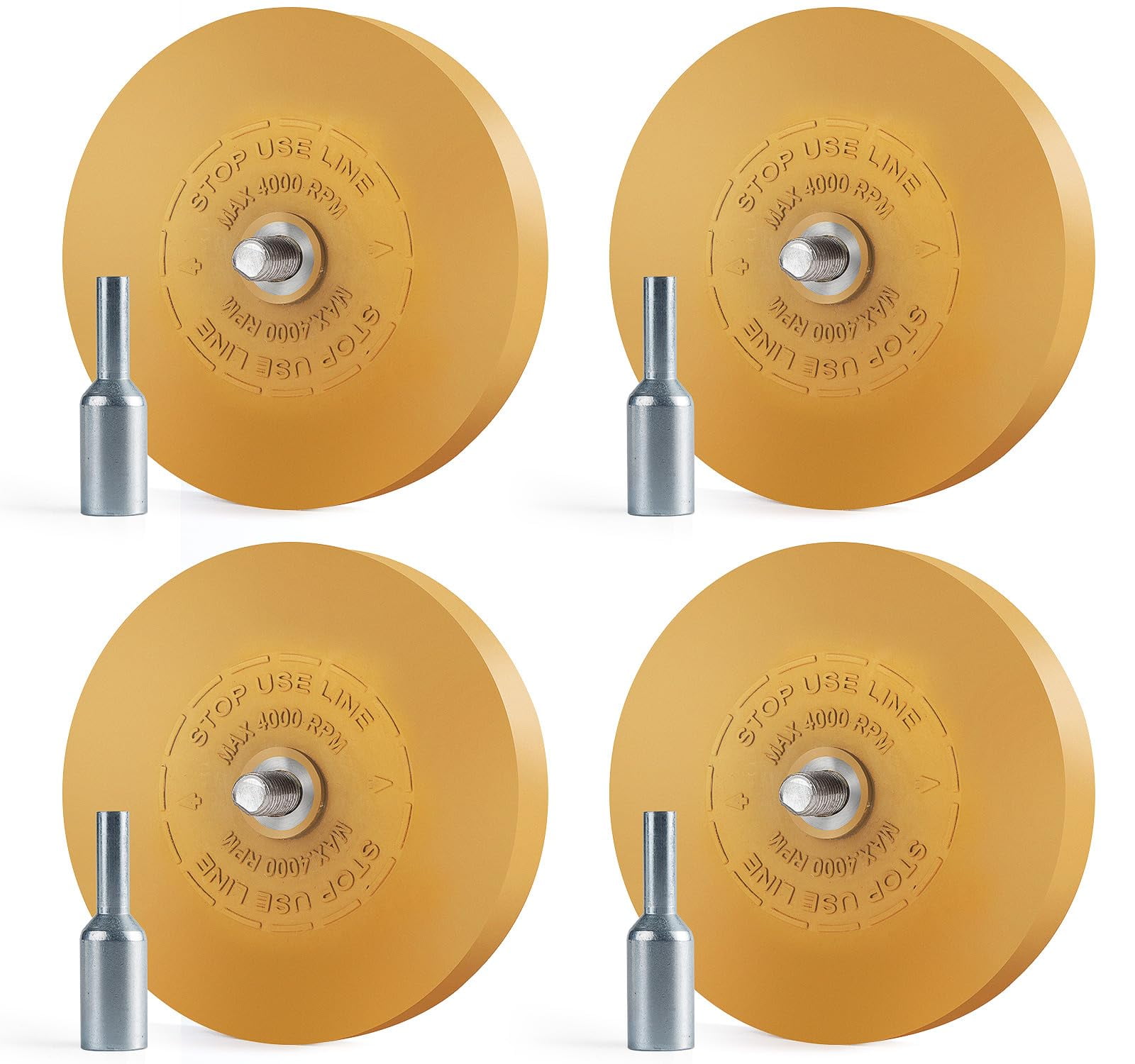Shawya 4 Pack Decal OIF8 Remover Eraser Wheel Rubber Eraser Wheel ...