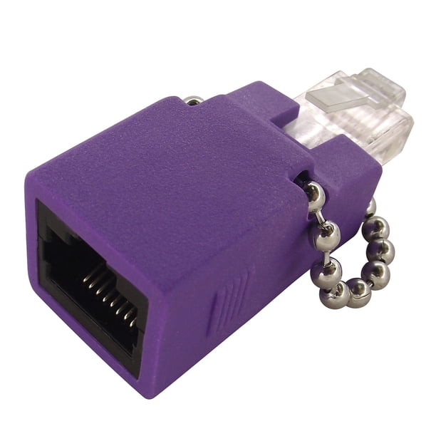 Shaxon CAT6 Gigabit RJ48C Jack And RJ45 Male Loopback Adapter Purple ...