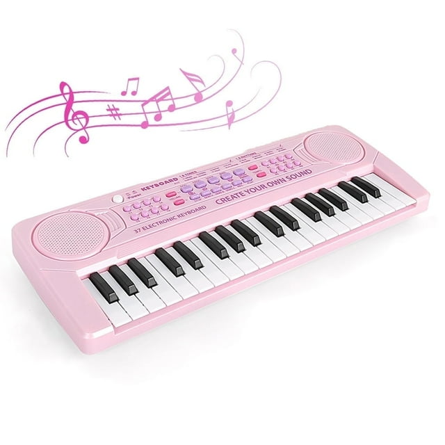 Shayson 37 Keys Keyboard Piano Pink, Electronic Keyboard Piano for Kids ...