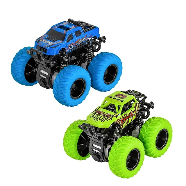 Shayson Monster Trucks Car Toys - Monster Toys Truck 2 Pack Stunt Cars ...