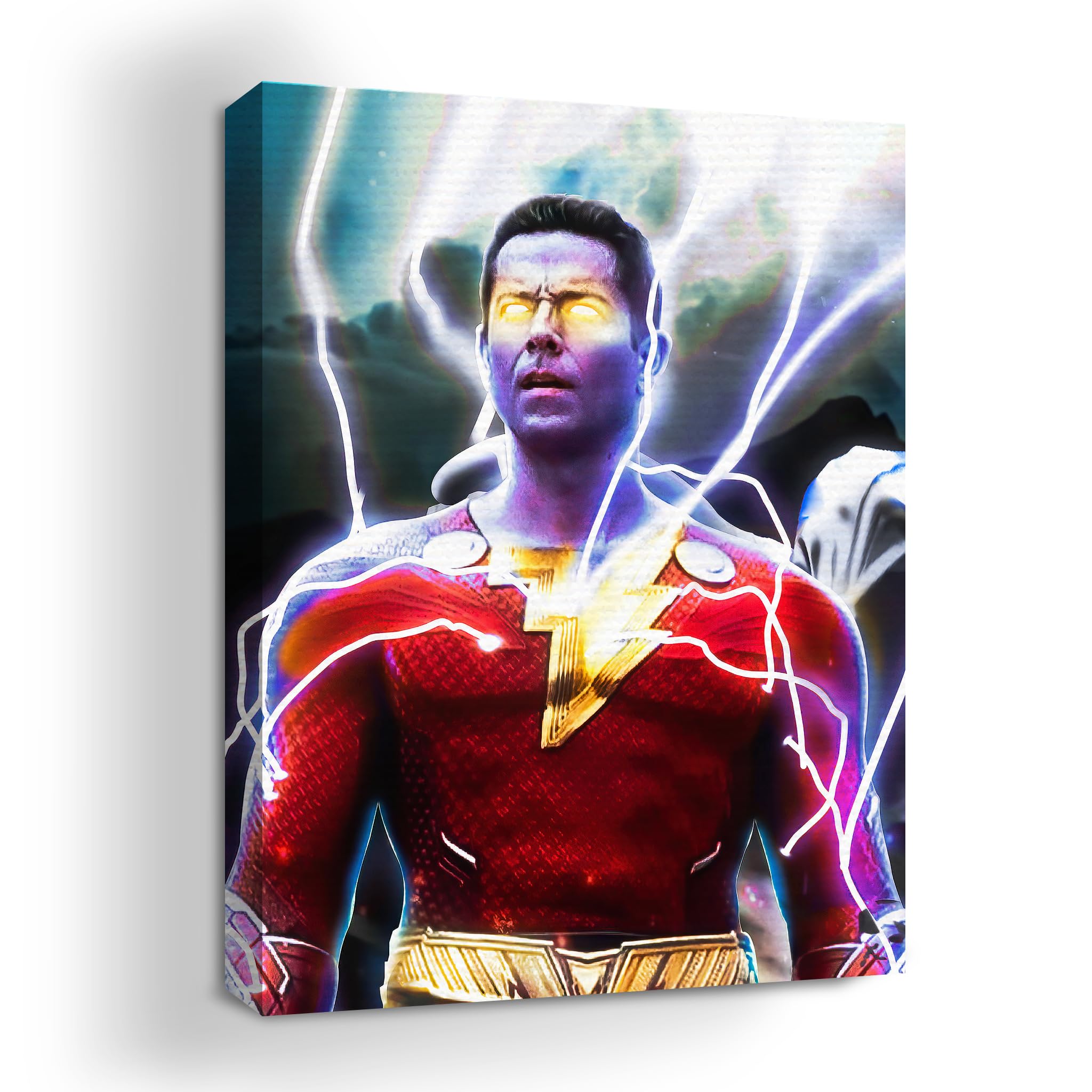 Shazam Canvas Wall Art by Mavis Print- 18x24 inches DC Comics Wall ...