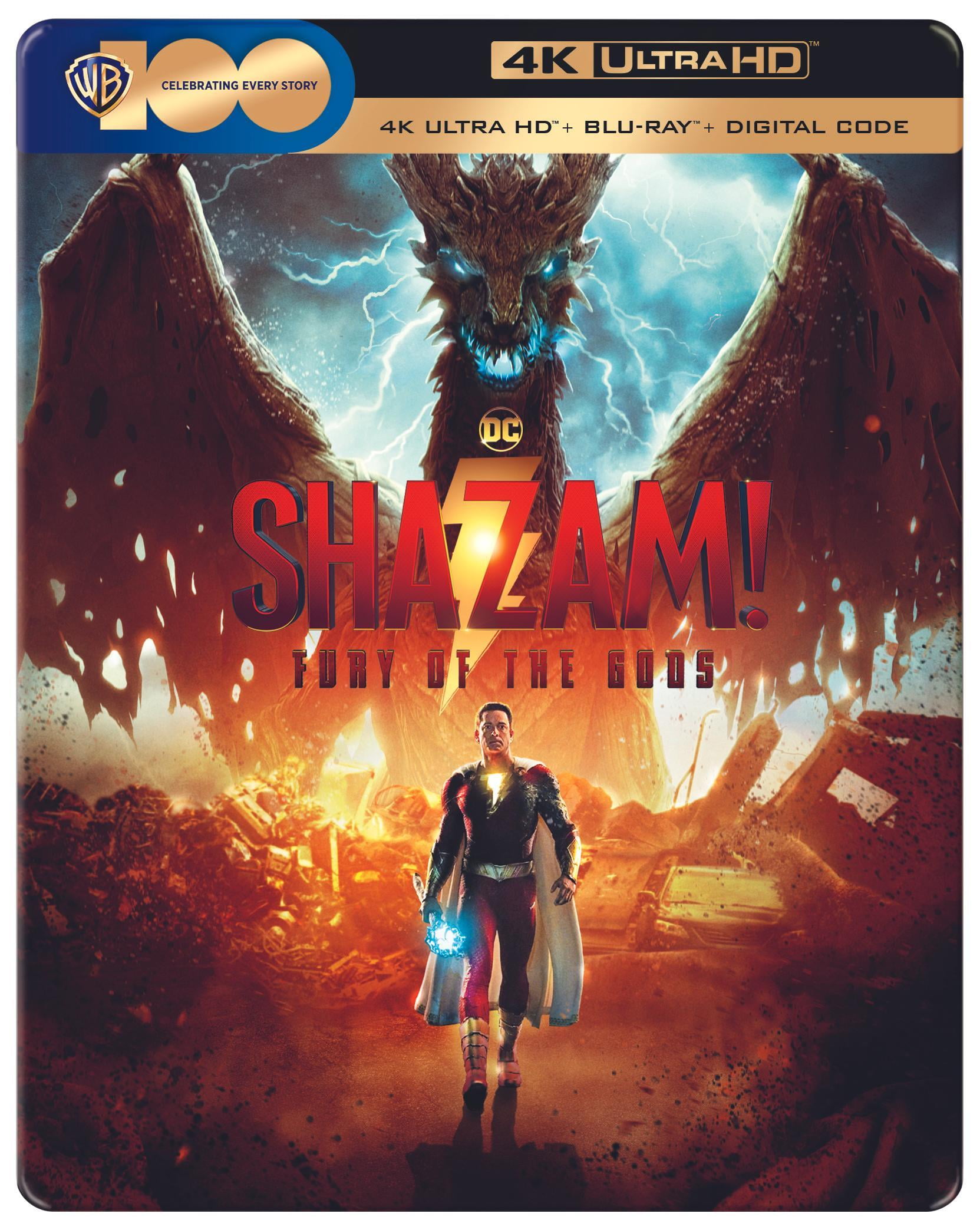 Shazam! Fury of the Gods (Limited Edition Steelbook 4K Ultra HD + Blu-ray + Digital) [UHD ...
