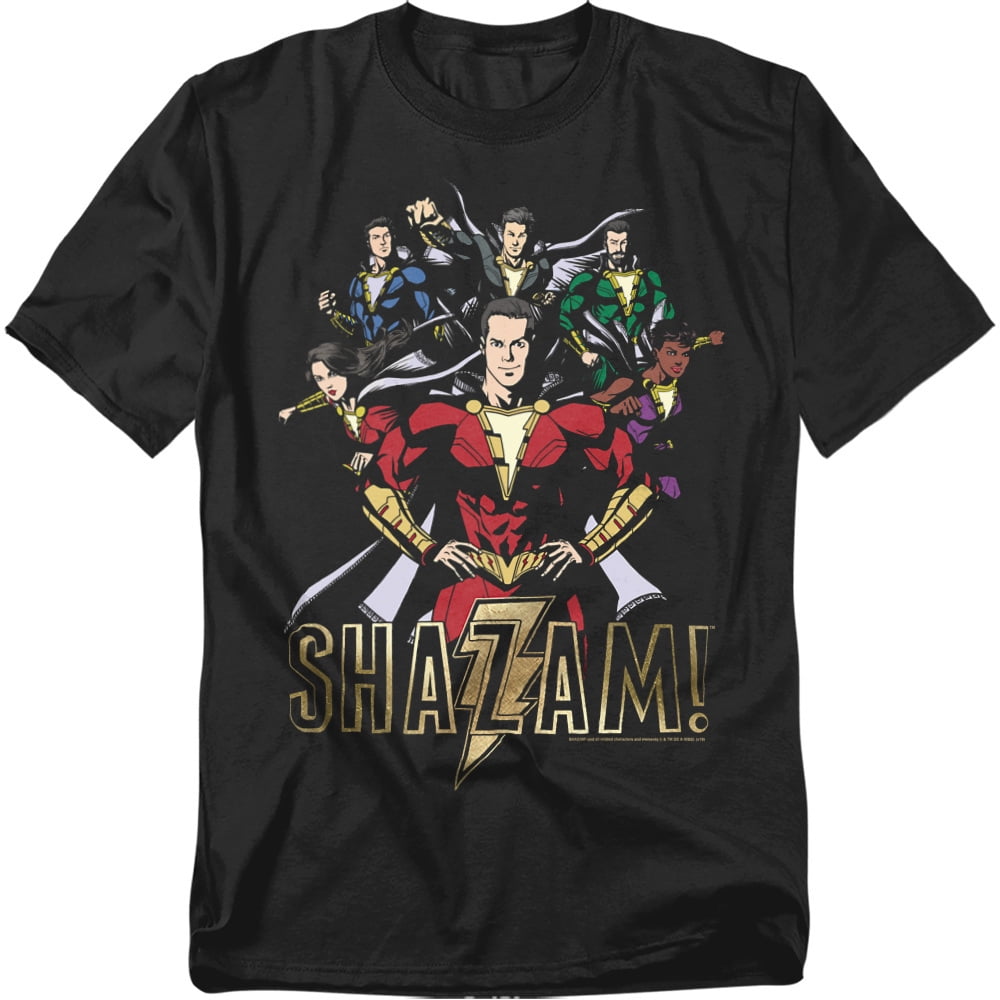 Shazam Movie T-Shirt Group of Heroes Unisex Graphic Tee For Men & Women ...