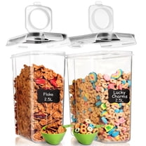 Shazo 2 Pack (6.3L / 213 oz) EXTRA Large Cereal Containers Storage Set ...