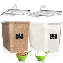 Shazo 2 Pack (6.3L / 213 oz) EXTRA Large Cereal Containers Storage Set ...