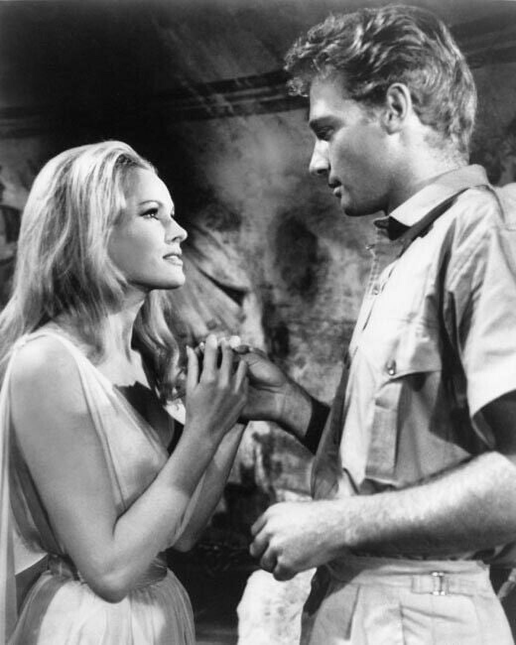 She 1965 Hammer tender moment for Ursula Andress & John Richardson 8x10 ...