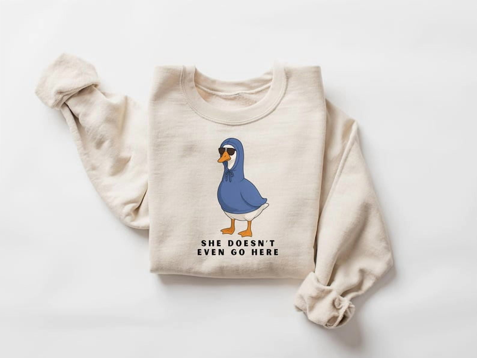 She Doesn’t Even Go Here Sweatshirt, Tv Series Meme Tee, Mean Girls ...