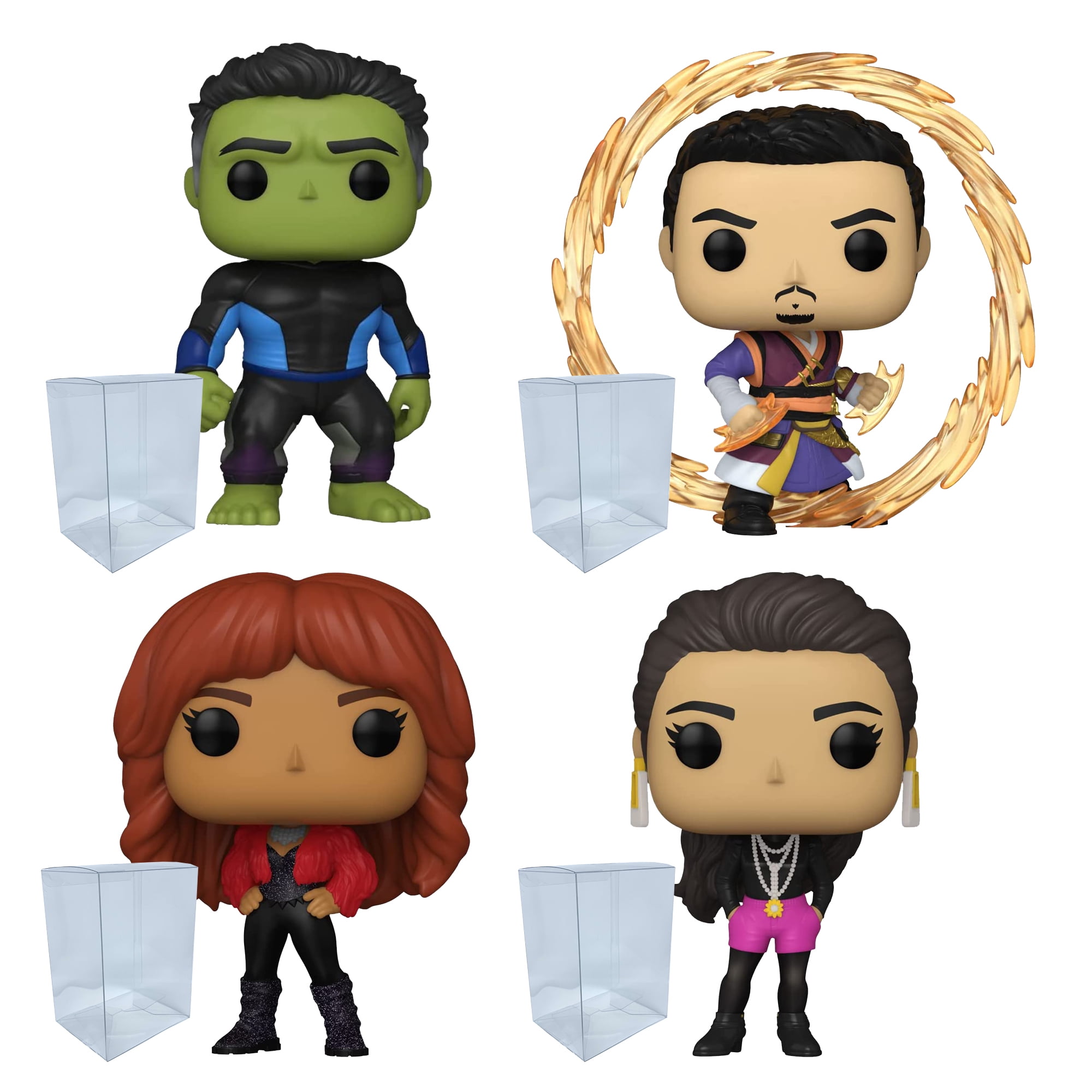She-Hulk Funko Pop Set of 4 with Protector Bundle - Includes Hulk #1130 ...