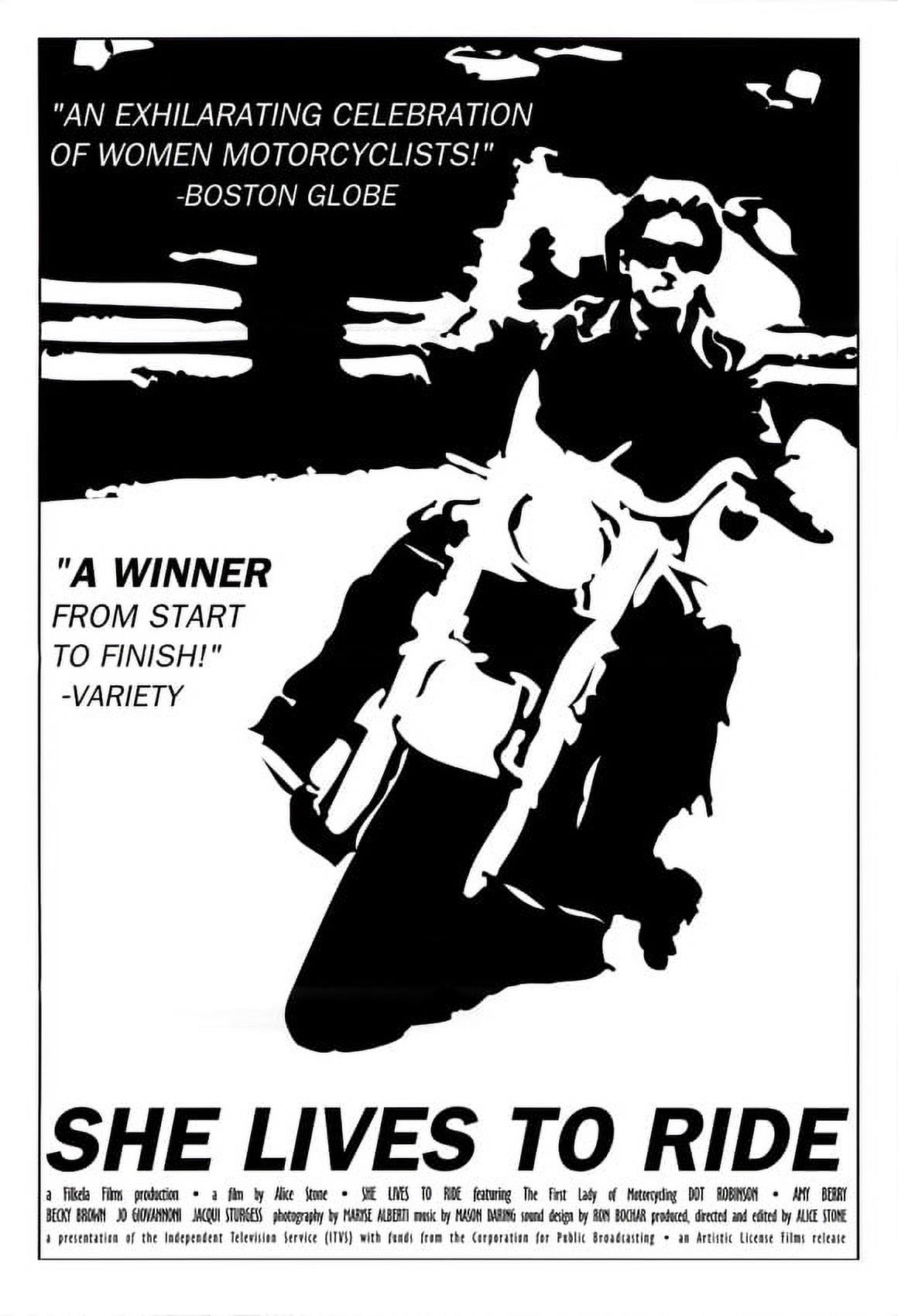 She Lives to Ride - movie POSTER (Style A) (11" x 17") (1996) - Walmart.com