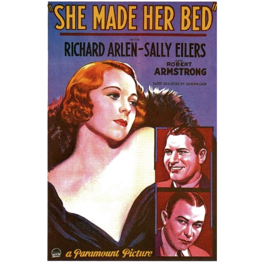 She Made Her Bed Us Poster From Top: Sally Eilers Richard Arlen Robert ...